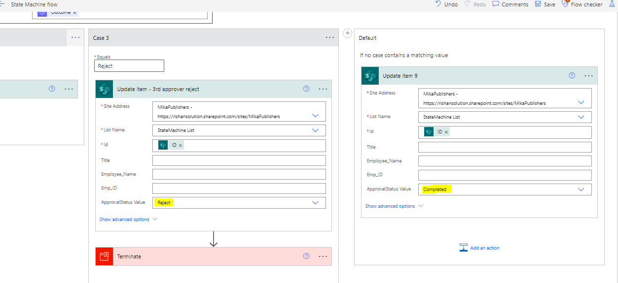 State Machine workflow implementation in MS-flows - Rishan Solutions