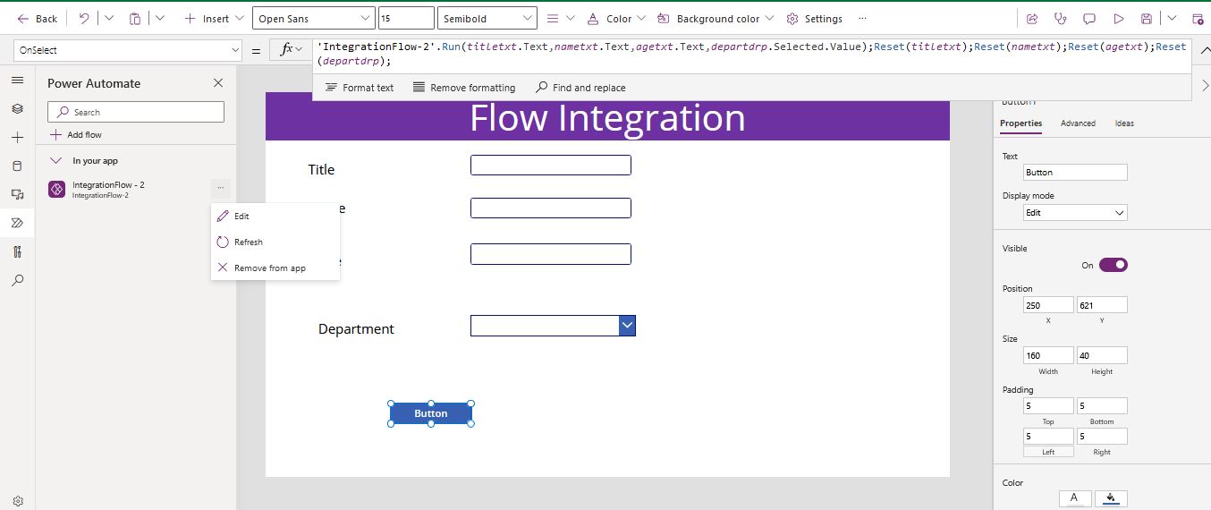 Integrate Flows With Power Apps Rishan Solutions