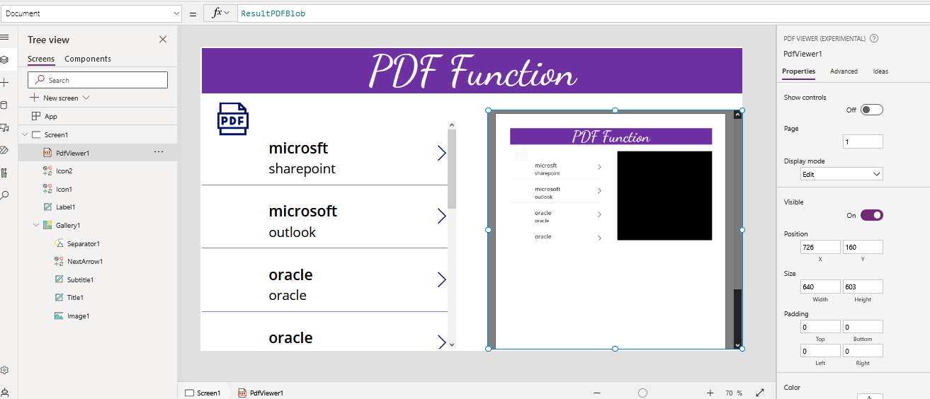 Introduction to the PDF Function in Power apps - Rishan Solutions