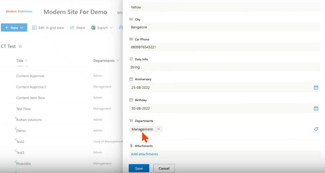 Create and Delete items In a List by Using Flows & Embed HTML Code in Mail. - Rishan Solutions