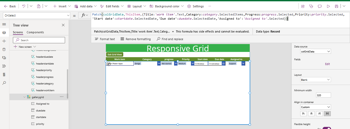 Editable Grid In Power Apps Rishan Solutions