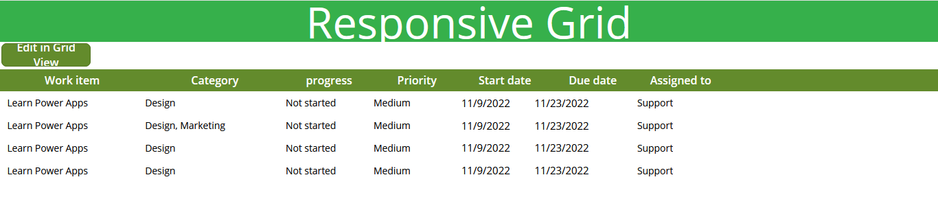 Editable Grid in Power Apps - Rishan Solutions