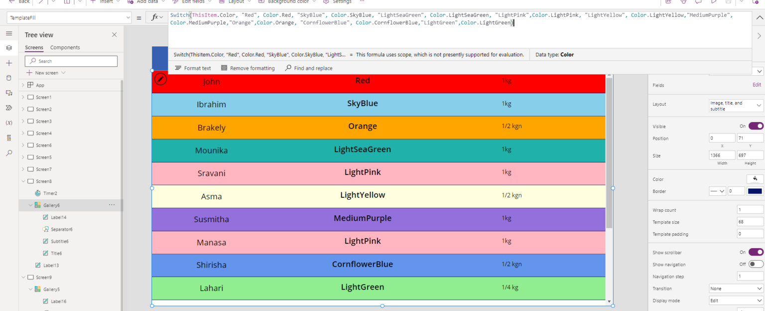 Display Excel sheet with format cells in power apps and when an item is updated in Excel sheet ...