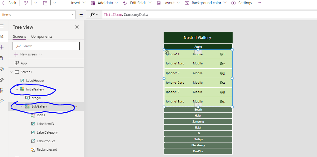 Nested Galleries (Group by) in Power Apps - Rishan Solutions