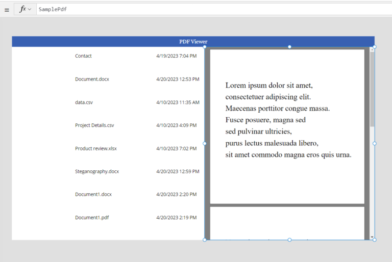 View PDF files using PDF Viewer in PowerApps - Rishan Solutions