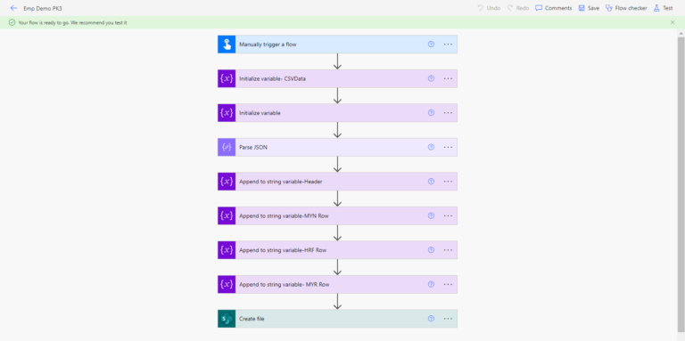 Power Automate create CSV table from JSON - Rishan Solutions