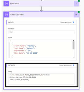 Power Automate create CSV table custom columns - Rishan Solutions